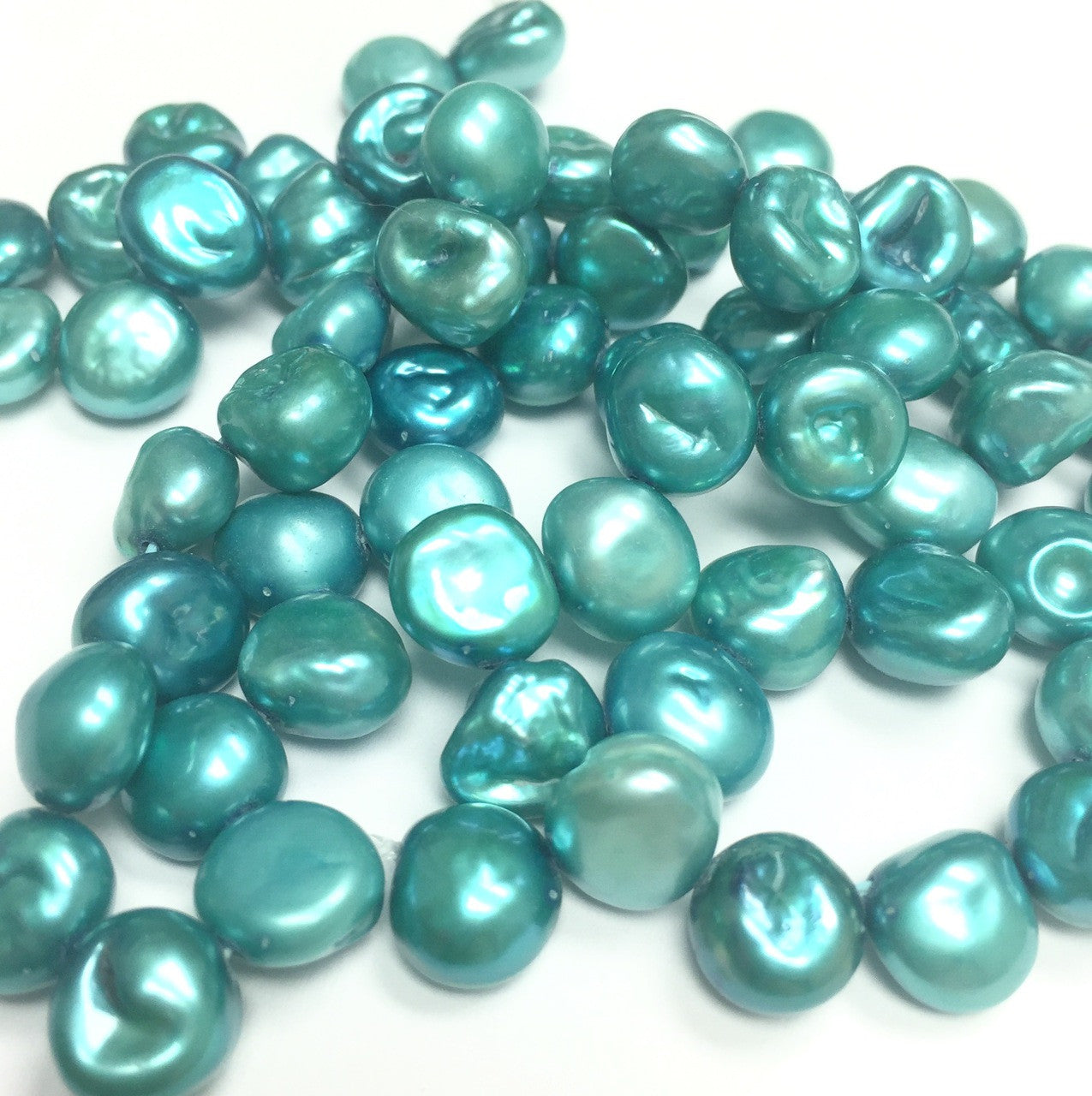 Lustrous Teal Dancing Keishi Pearls – agrainofsand-usa