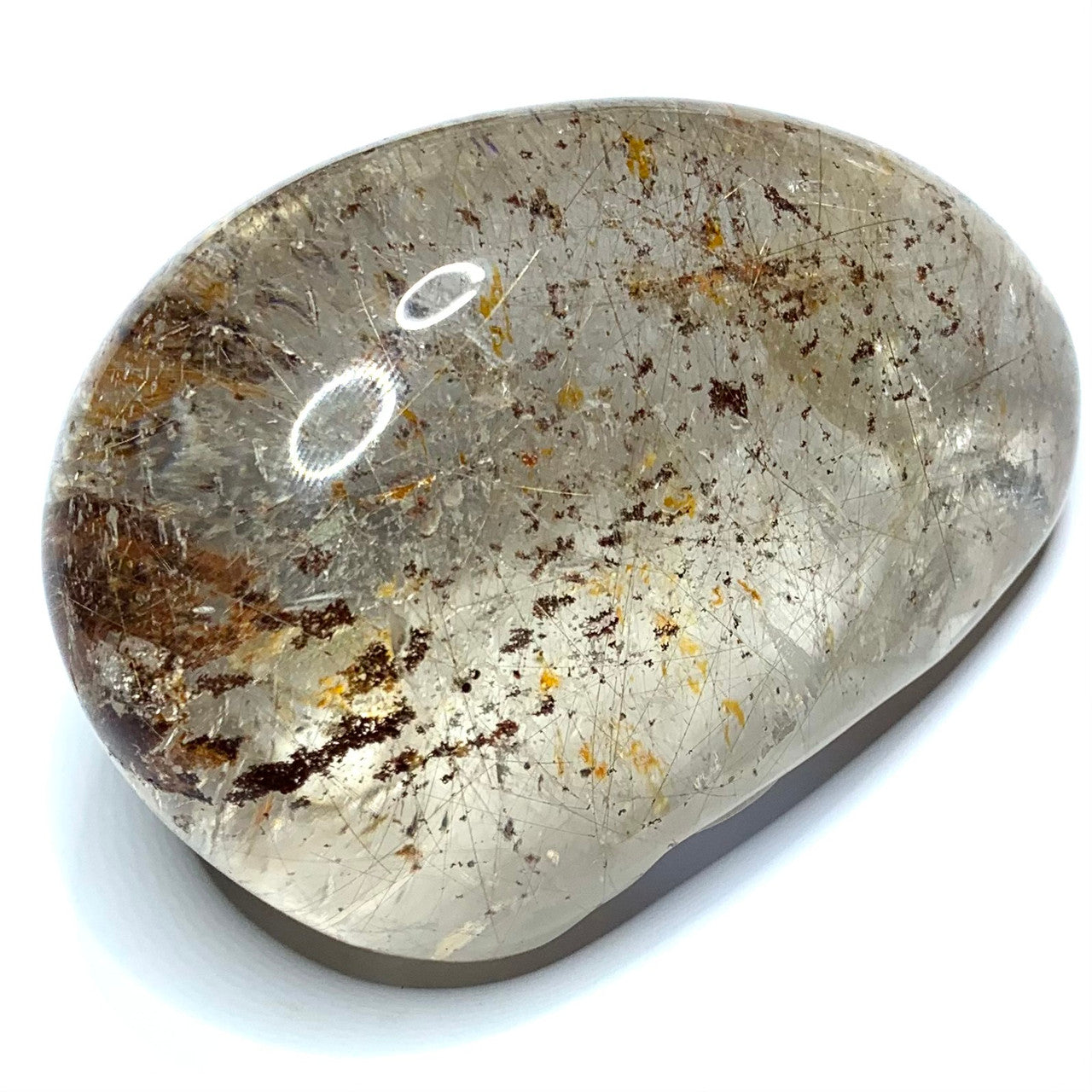 Lodalite Lens | Garden Quartz | Quartz Crystal